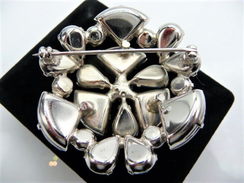 Specialty Stones Brooch Pin, Blue Flash Trapezoid Rhinestones, Aurora ...