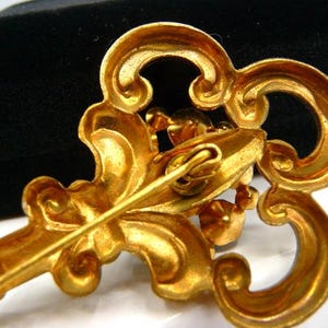 Pegasus Coro Bejeweled Enameled Key Brooch Pin, Signed Vintage, 1945 ...
