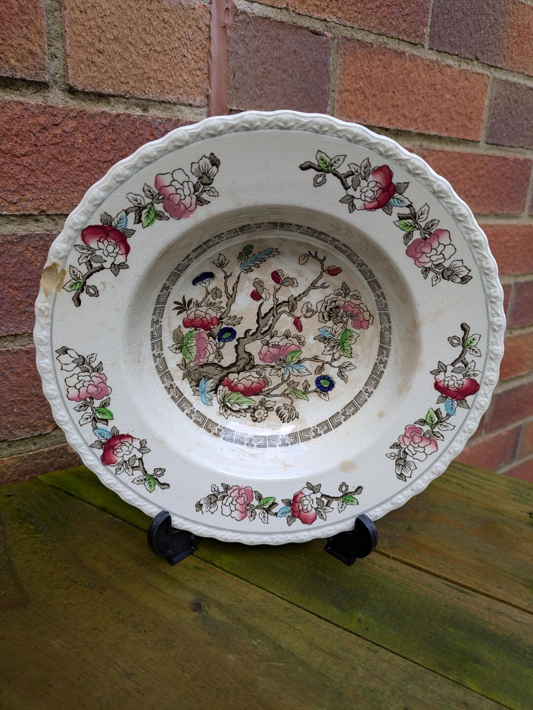 Antique Myott Indian Tree Plate - Etsy