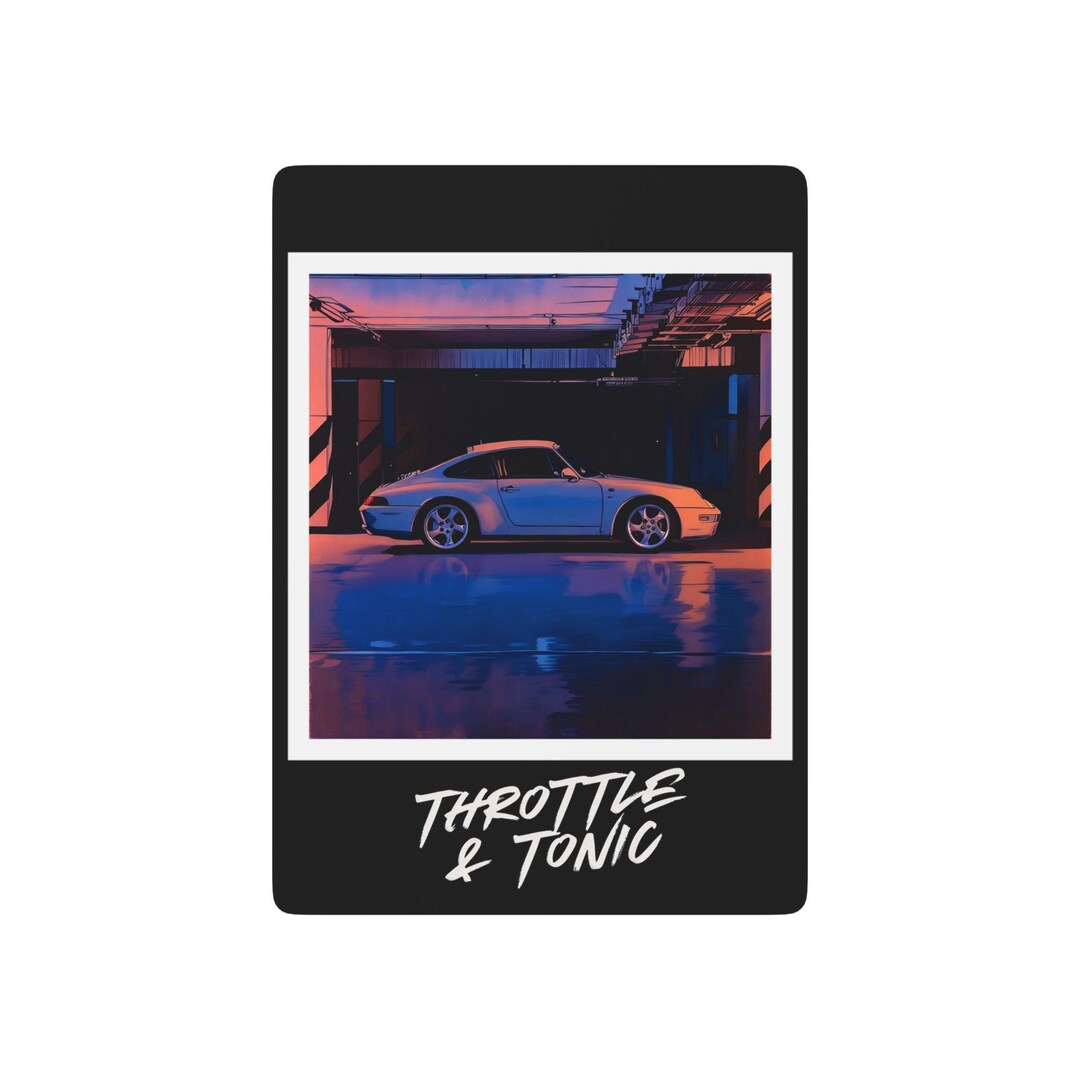Porsche Poker Playing Cards, Vibrant Car Design, Game Night Accessory ...