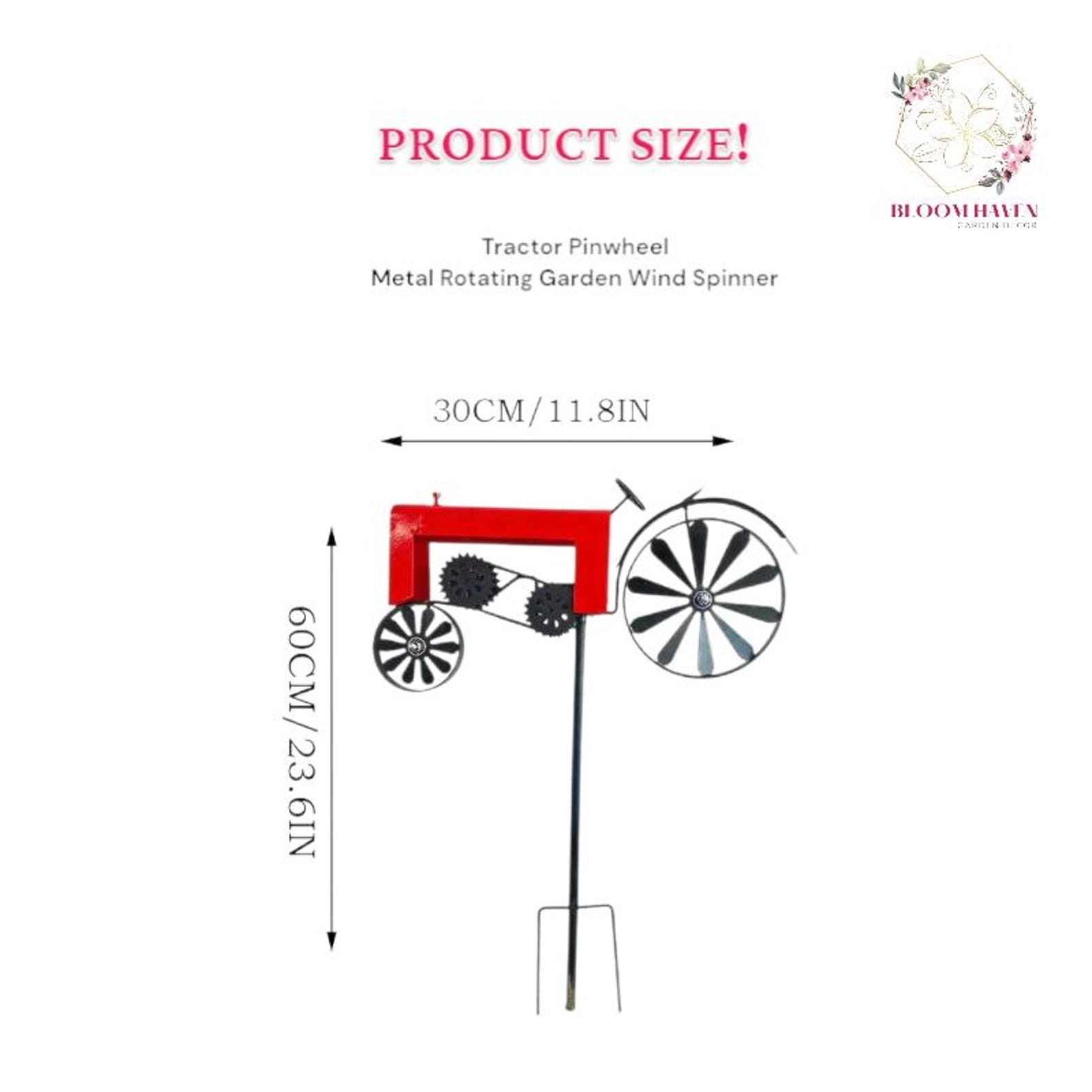 Tractor Wind Spinner: Kinetic Garden Art, Lawn Decoration - Etsy