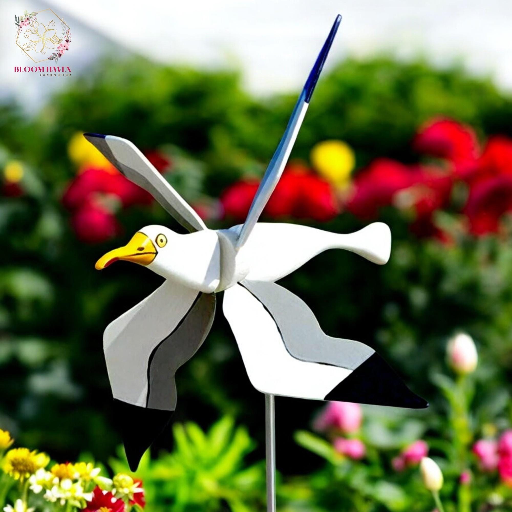 Seagull Wind Spinner, Yard Wind Spinner, Garden Windmill, Kinetic ...