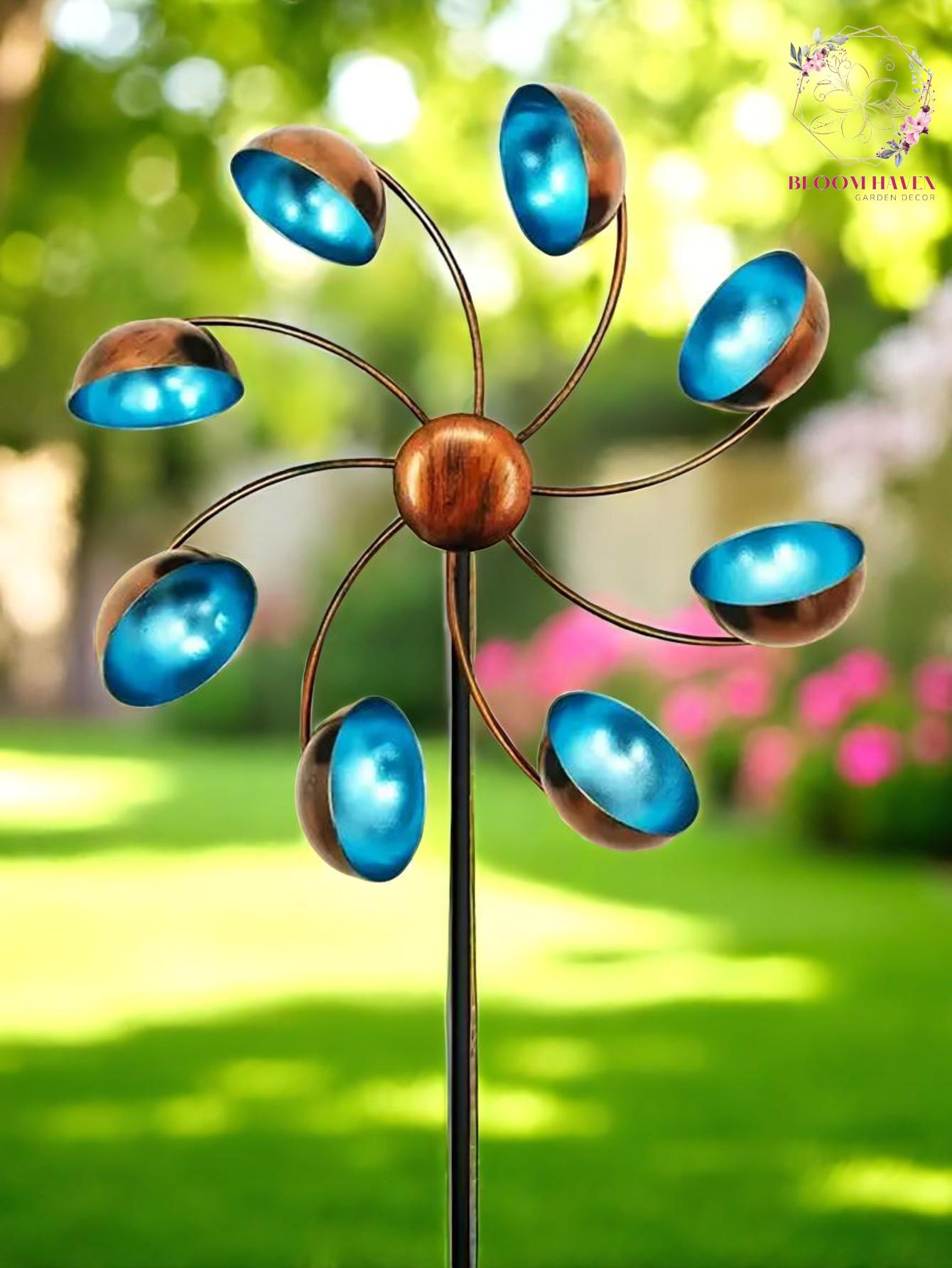 Kinetic Windmill Stack Spinner Toy Tractor Wind Spinner Metal Outdoor ...