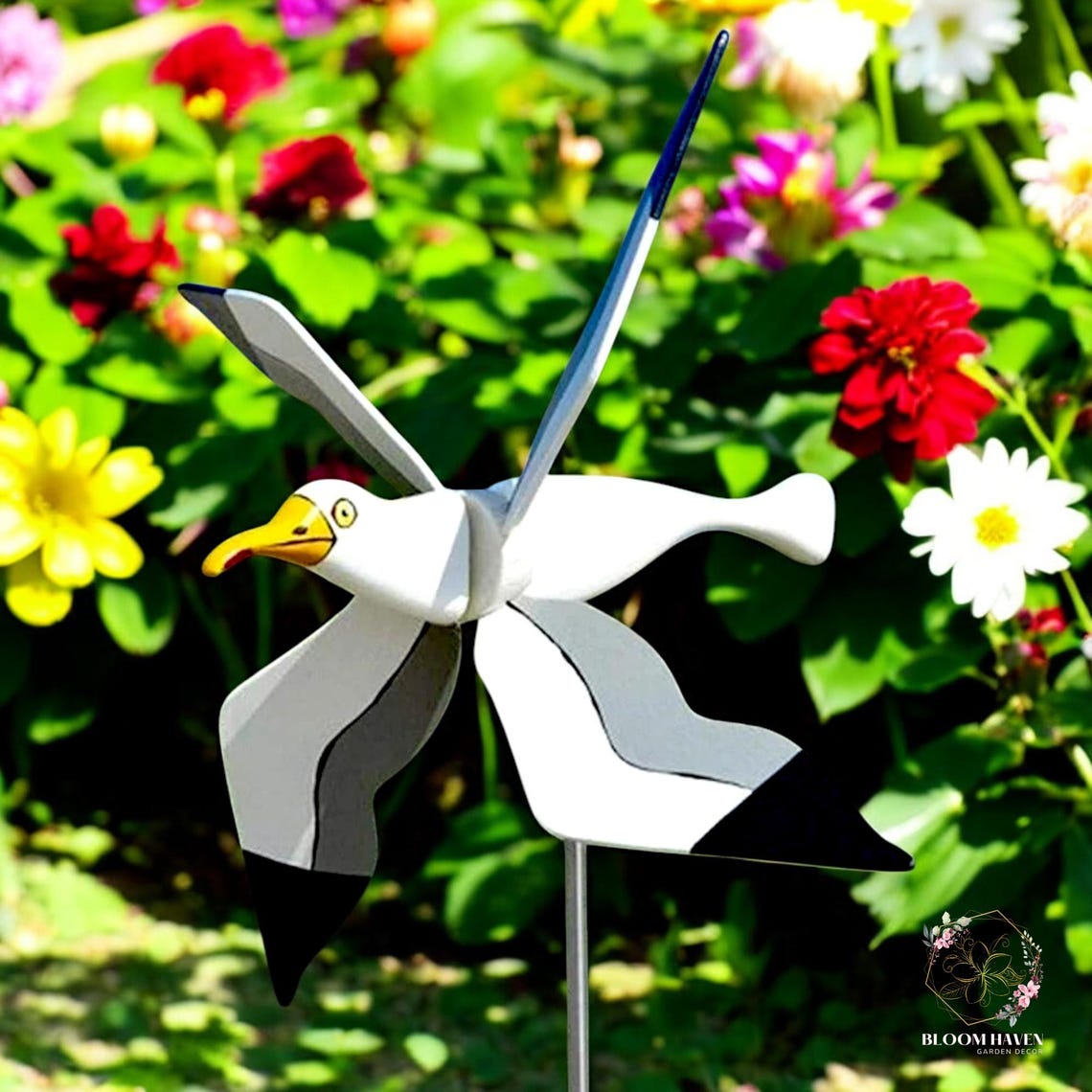 Seagull Wind Spinner, Yard Wind Spinner, Garden Windmill, Kinetic ...