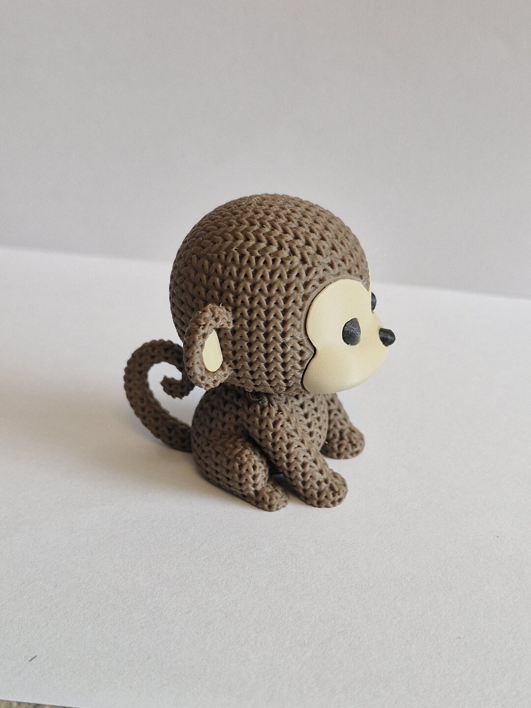 3D Printed Knitted Monkey Figurine - Etsy