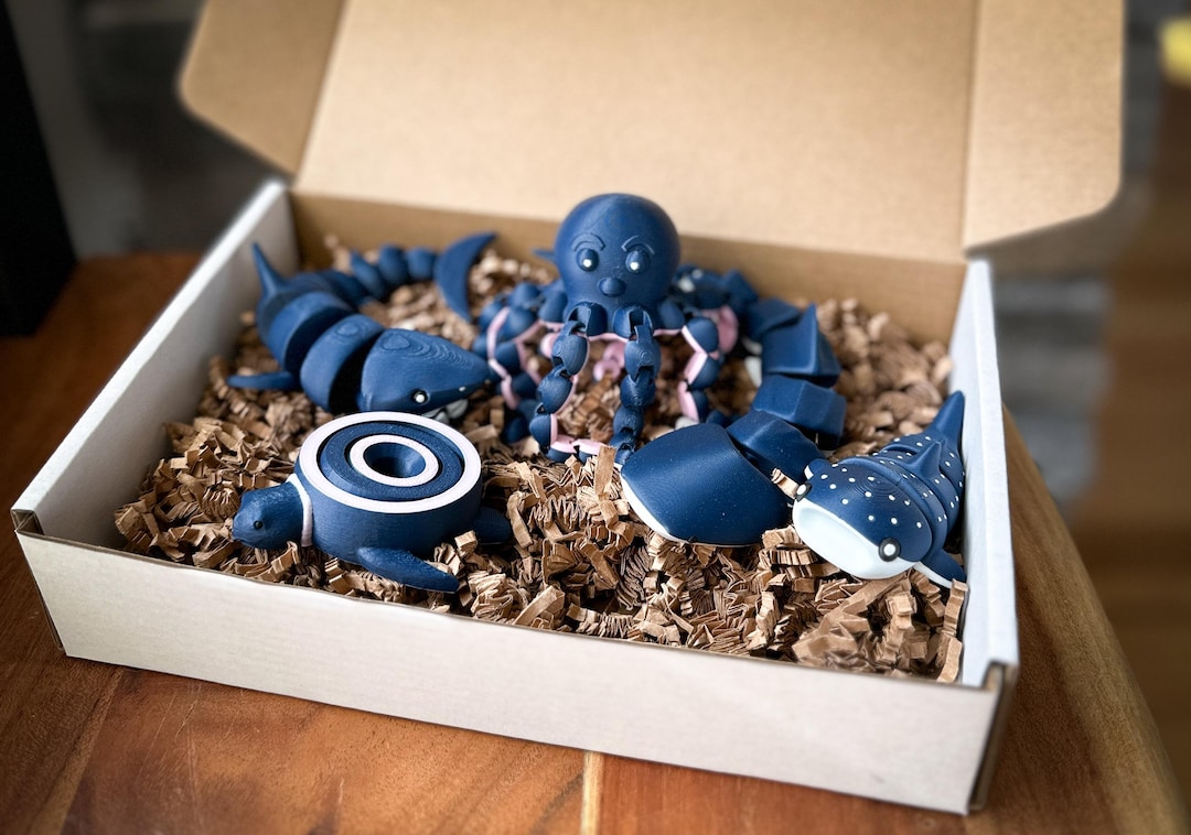 Sea Creature Fidget Toy Gift Box: Sensory Stress Relief Set - Etsy