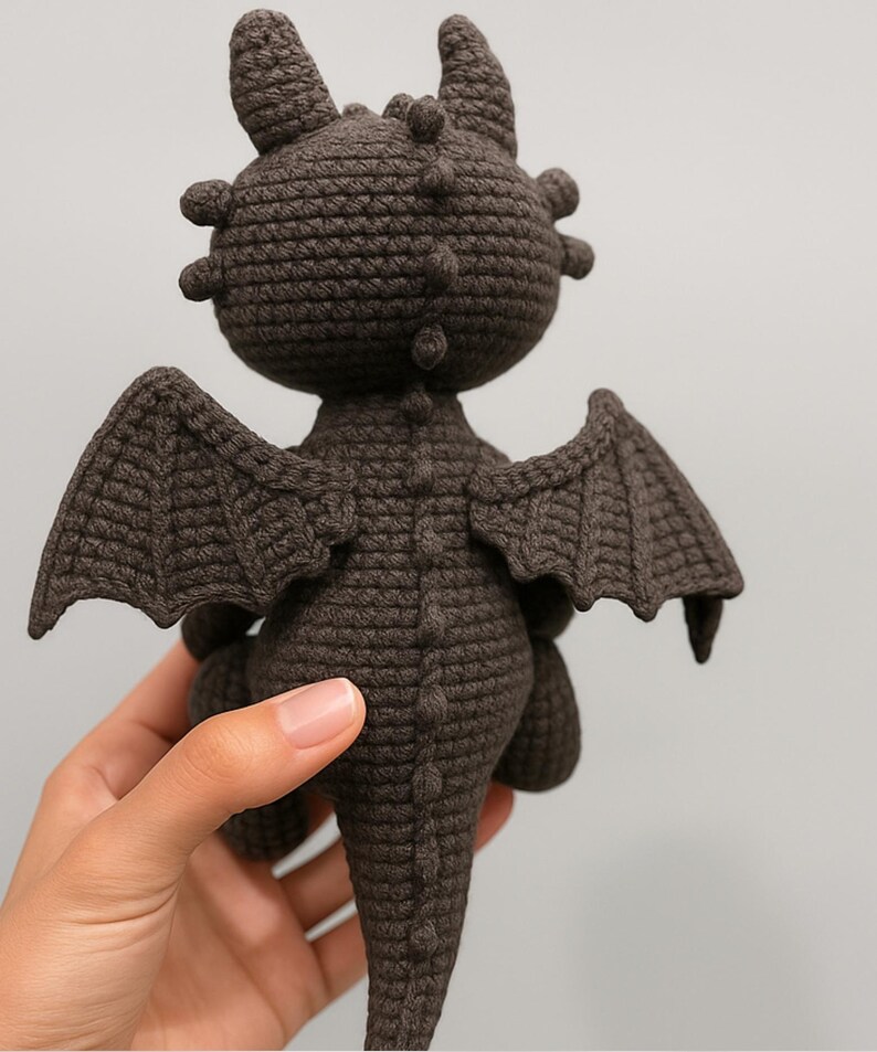 Toothless Inspired Dragon Crochet Pattern: Amigurumi Plush Toy Patron ...