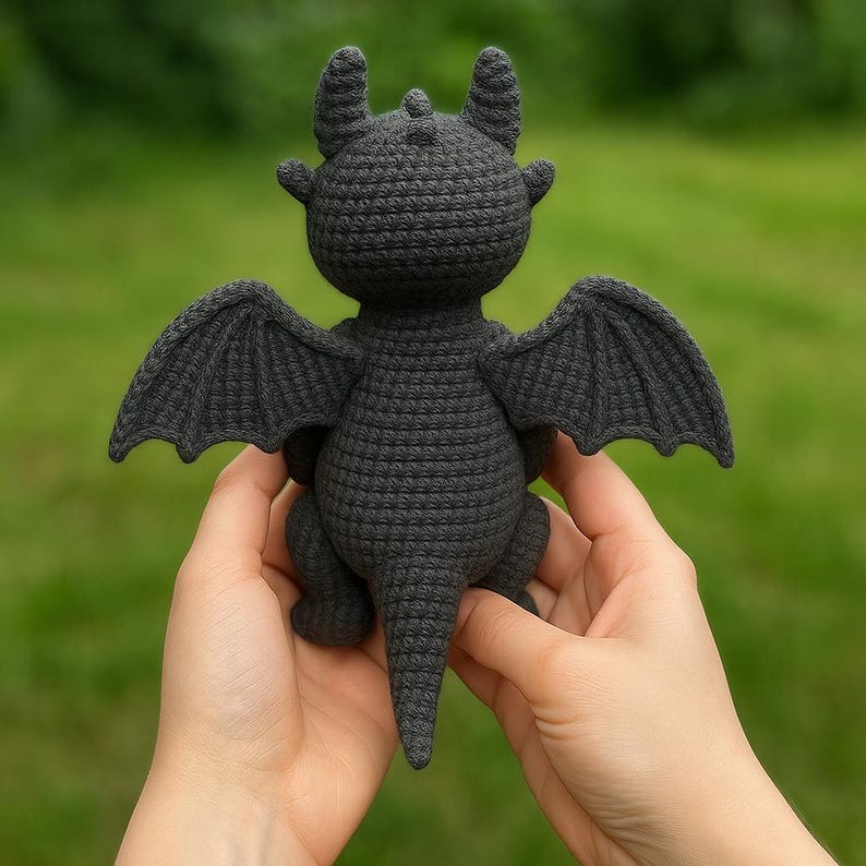 Toothless Inspired Dragon Crochet Pattern: Amigurumi Plush Toy Patron ...