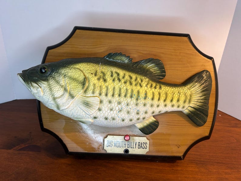 Vintage 90’s BIG MOUTH Billy Bass Singing Fish Wall/ Table Art - Etsy
