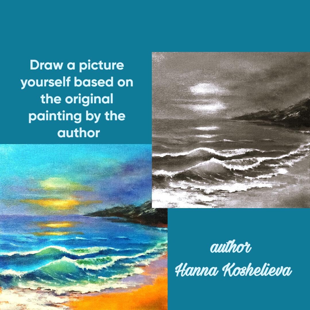 Paint Your Own, Downloadable, Predrawn Canvas, Ready-made Underpainting ...