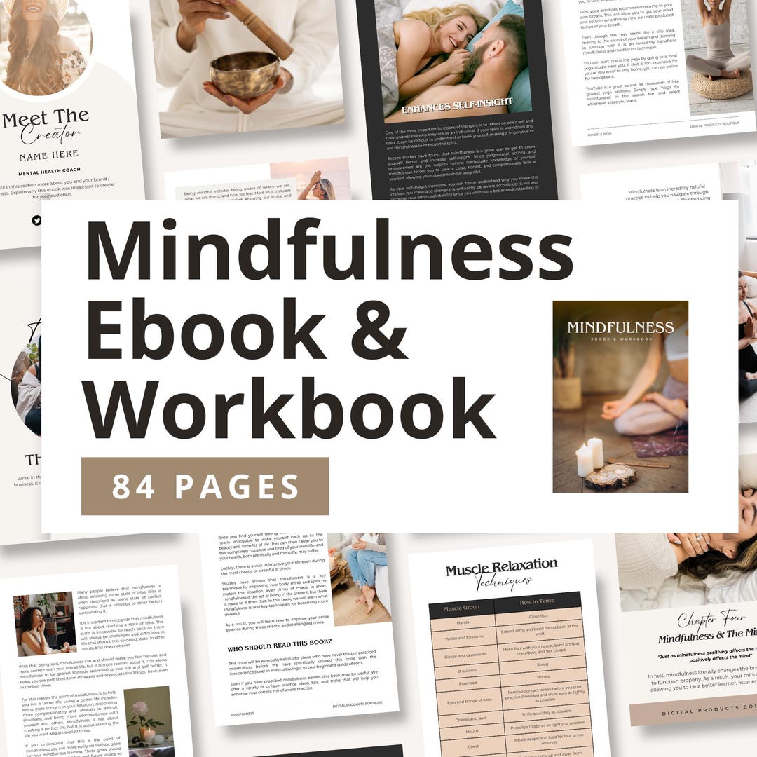Mindfulness Ebook and Workbook (MRR) - Your All-in-one Solution for ...