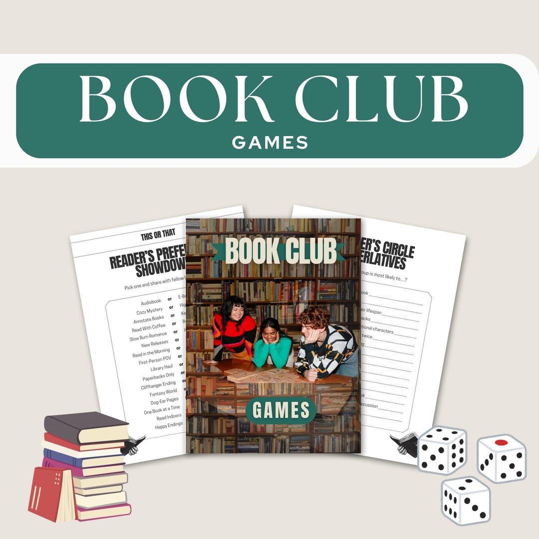 The Ultimate Book Club Games Collection! - Etsy