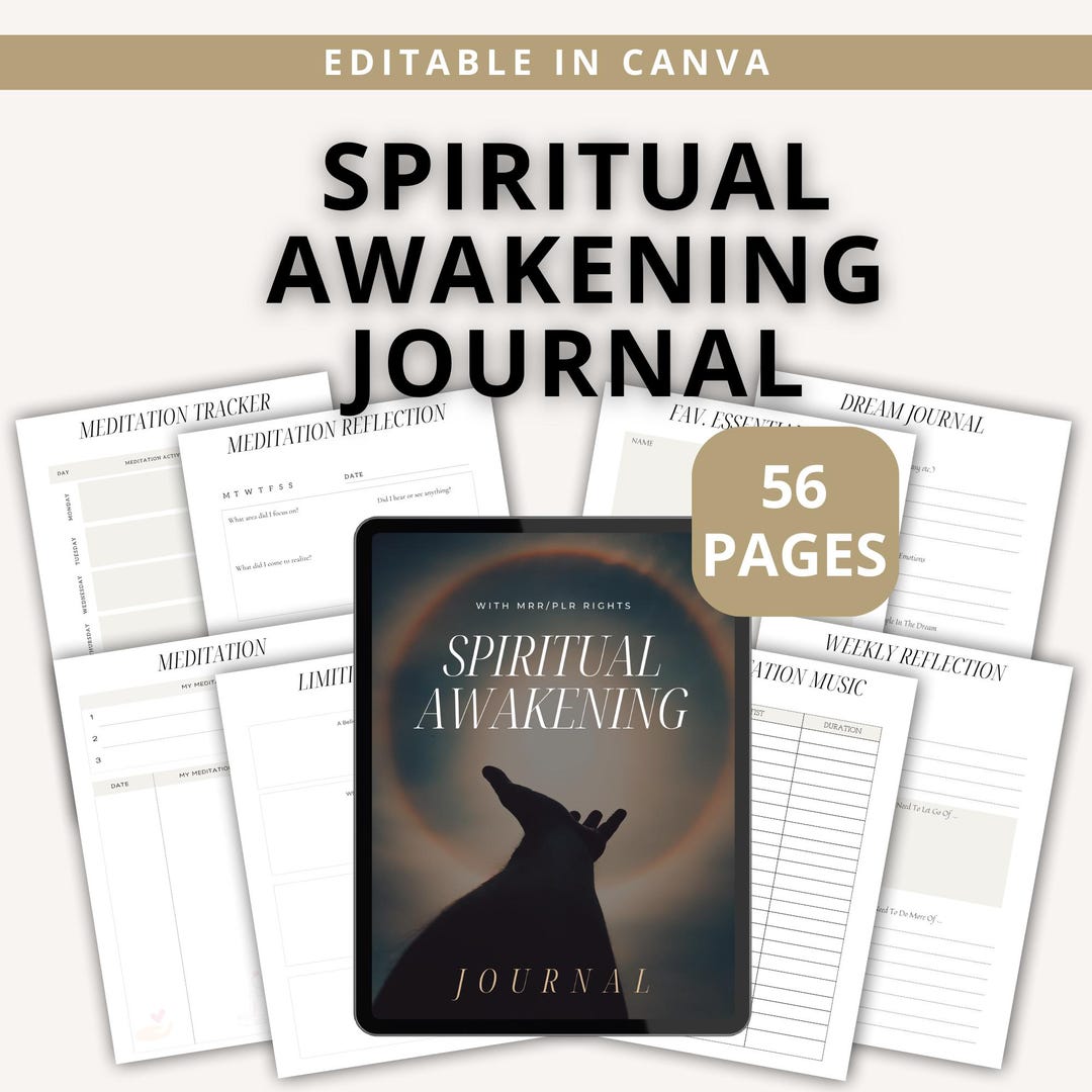 Spiritual Awakening Journal | Guided Self-discovery, Mindfulness and ...