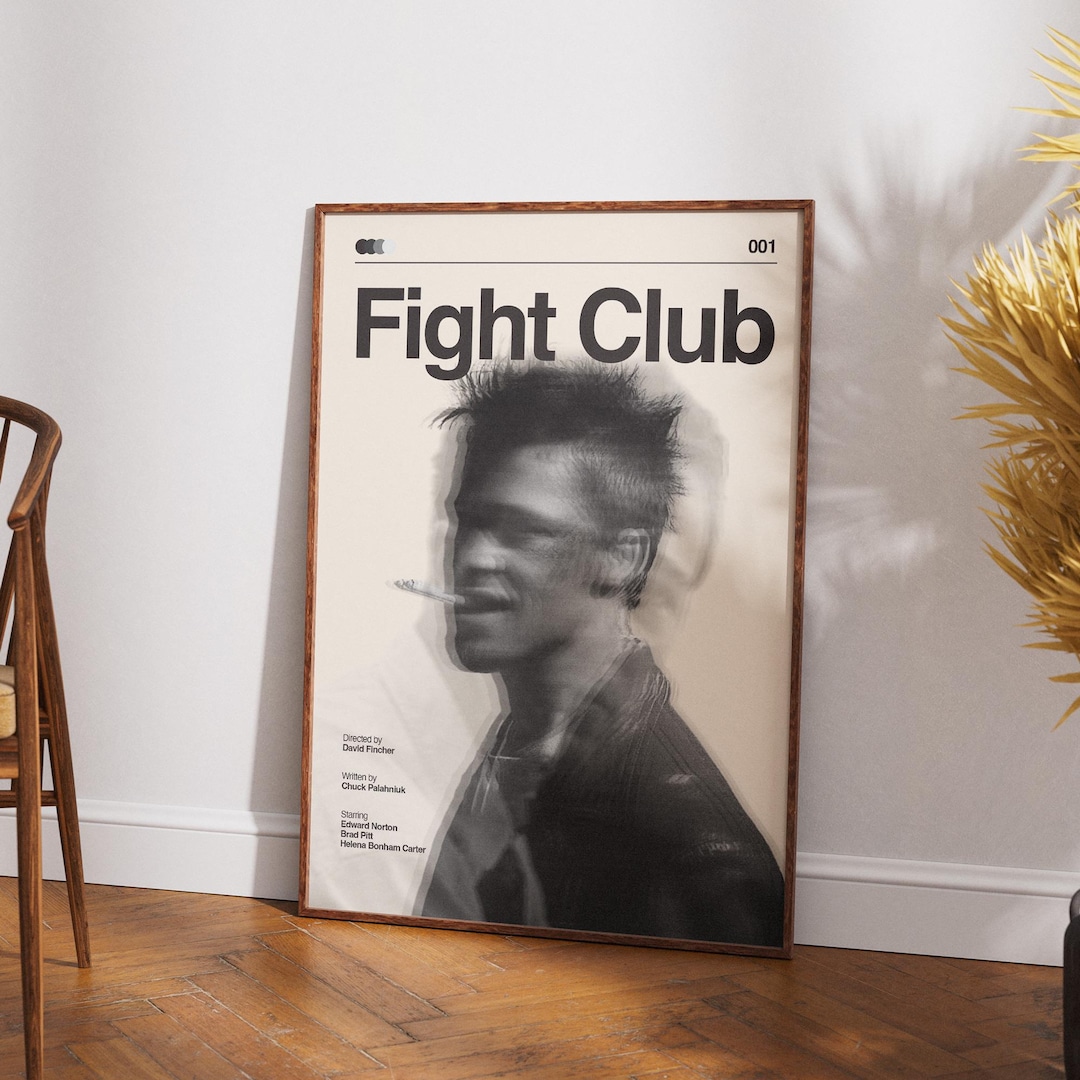 Fight Club Retro Movie Poster - Etsy