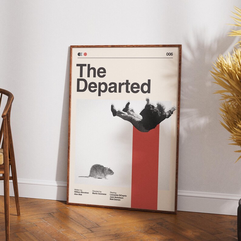 The Departed Retro Movie Poster - Etsy