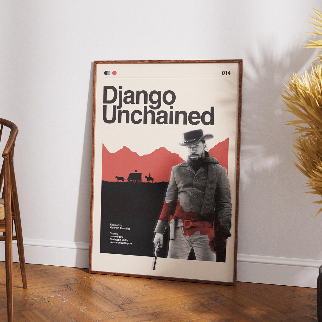 Django Unchained Retro Movie Poster - Etsy