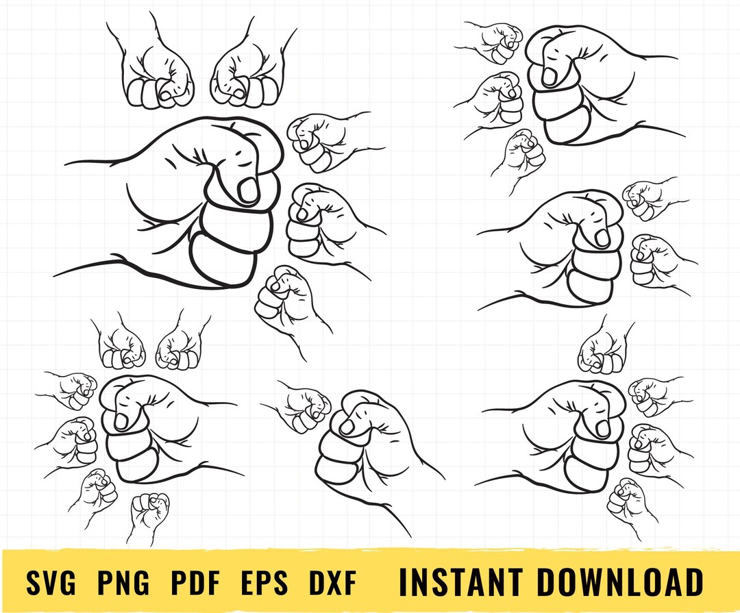 Fist SVG Bundle, Fist PNG Bundle, Fist SVG Cut Files for Cricut, Hand ...