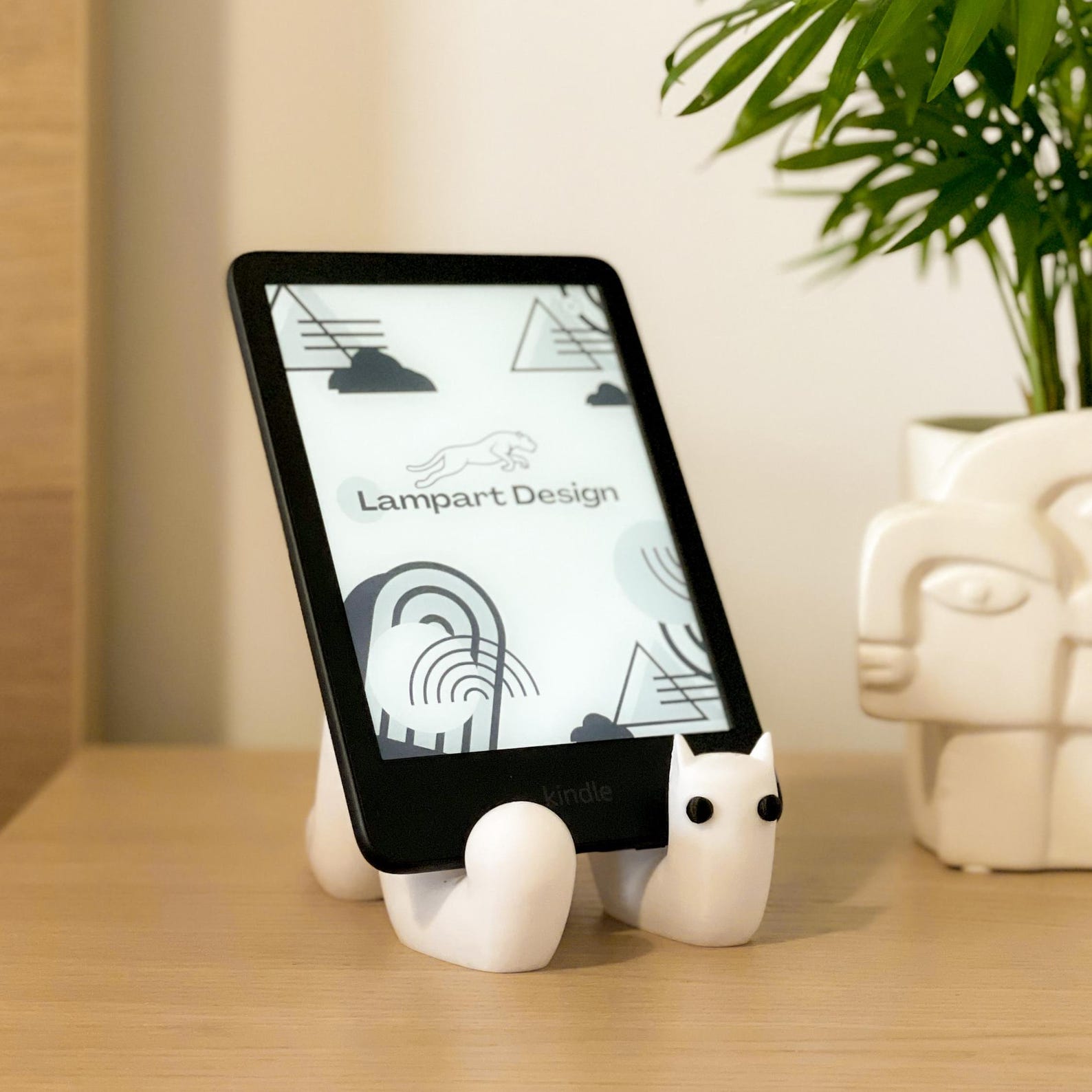 Cute Cat Ereader Stand Compatible With Kindle | Goth Cat | Bookish Gift ...