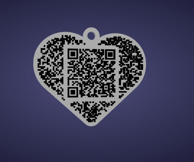 Personalised 3D Printed QR Code Keyring – Website Link - Etsy UK