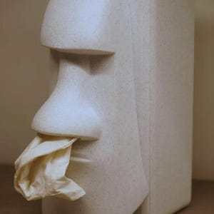 Easter Island Moai Tissue Box | Fun Novelty Tissue Holder | Unique Home ...