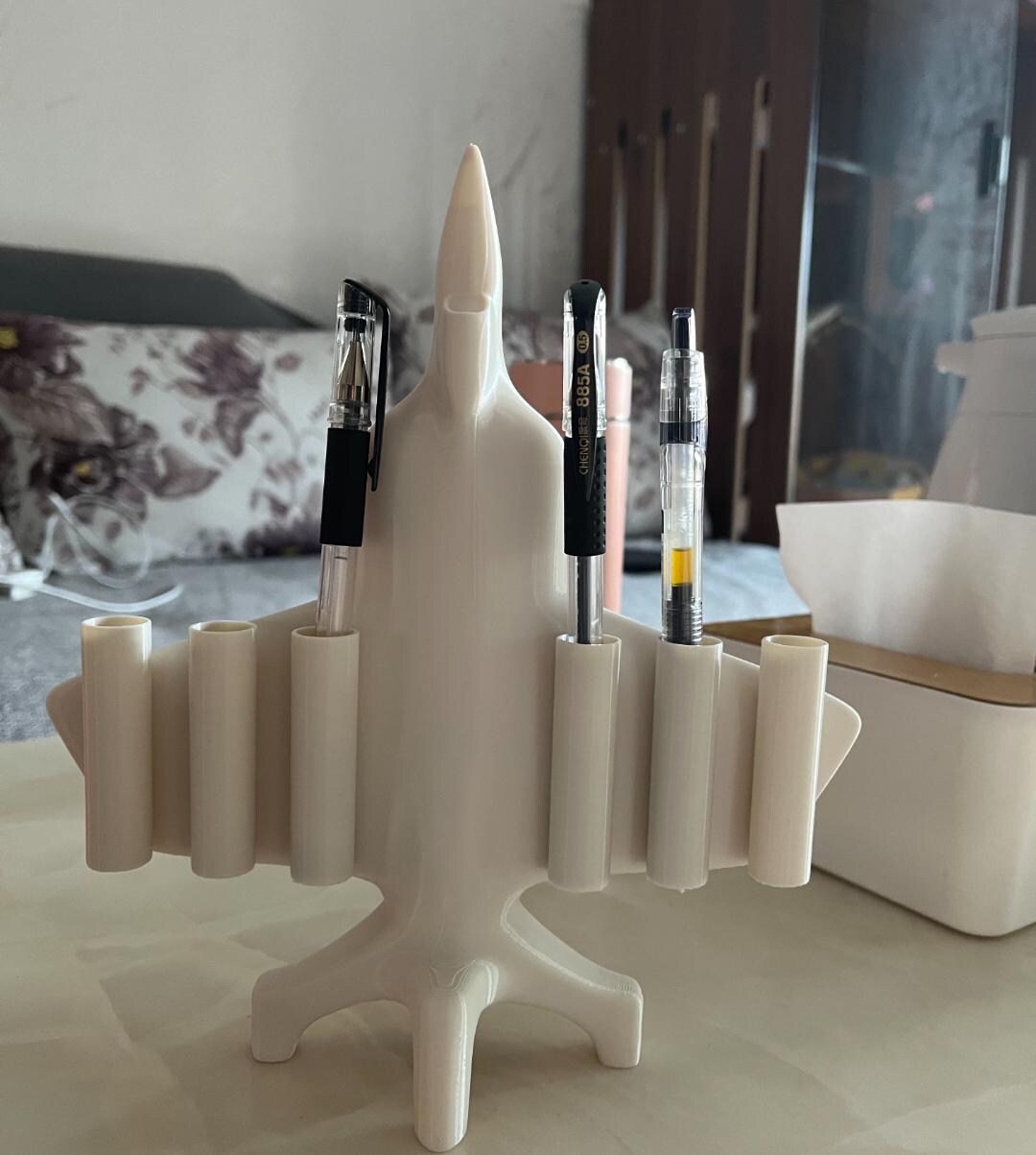 3D Printed Fighter Jet Pen & Pencil Holder – Desk Organiser for ...