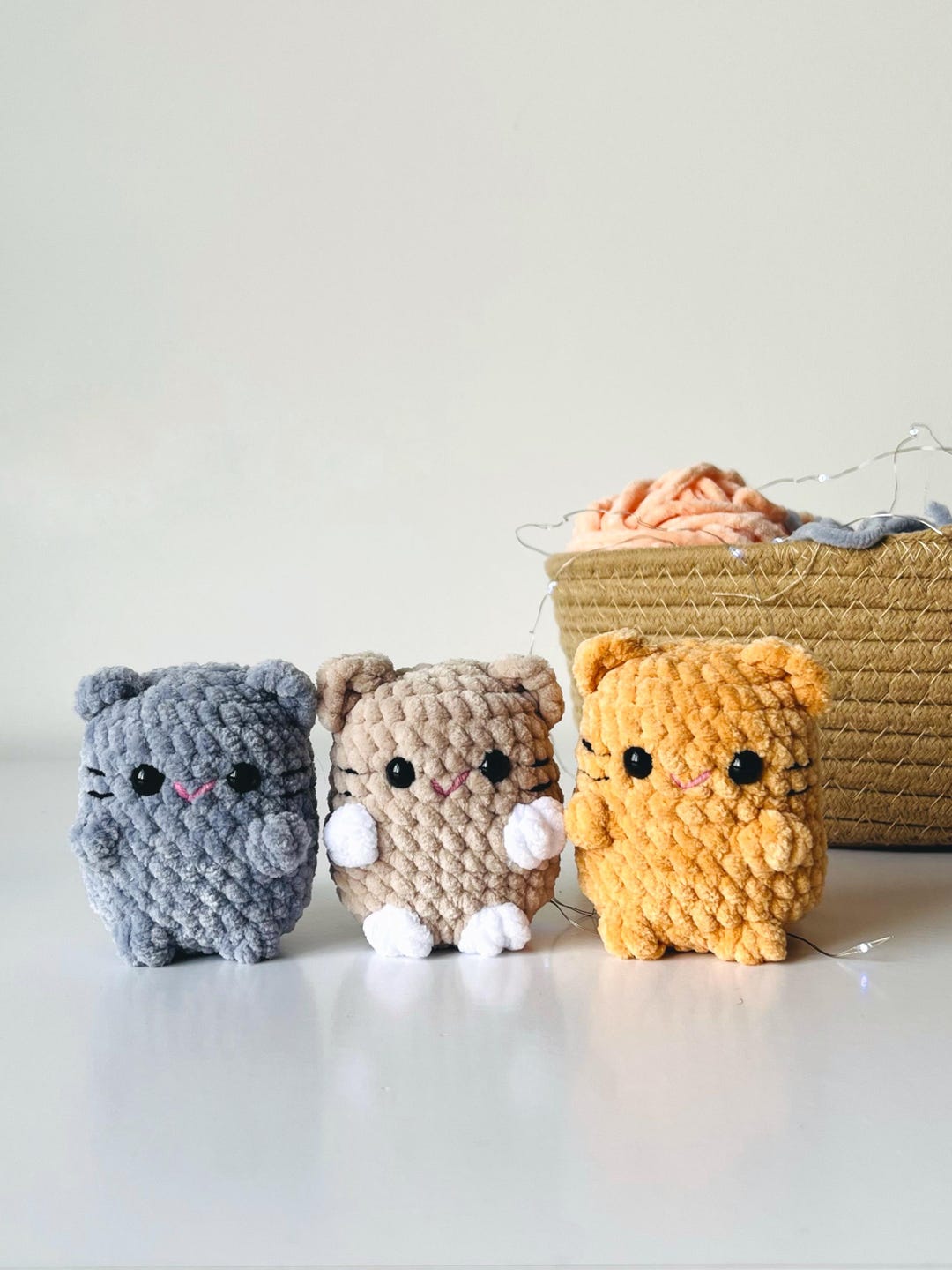 Handmade Crochet Atomic Cat Plush – Soft Stuffed Animal Gift for Cat ...