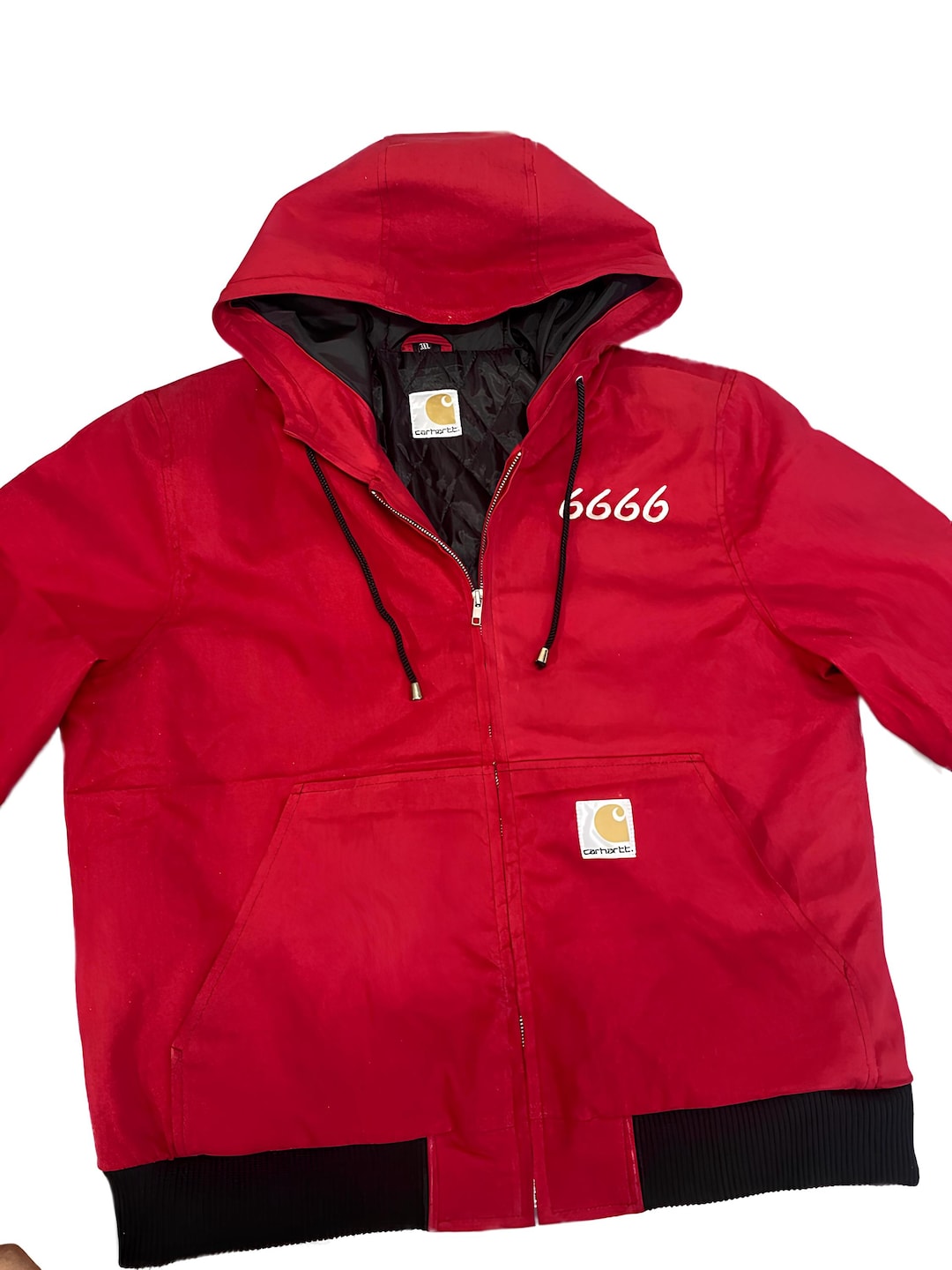 Handmade Jimmy Hurdstrom 6666 Jacket, Red Cotton Jacket, Red Bomber ...