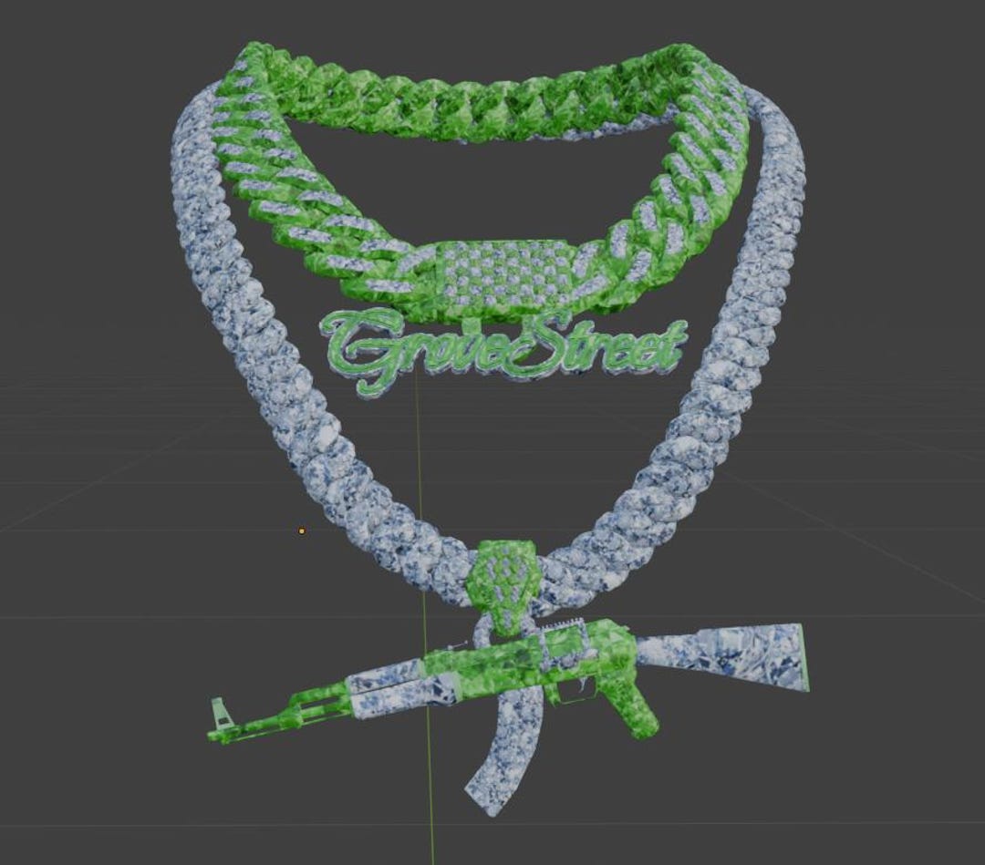 Grove Street Gang Chain Fivem Ready - Etsy