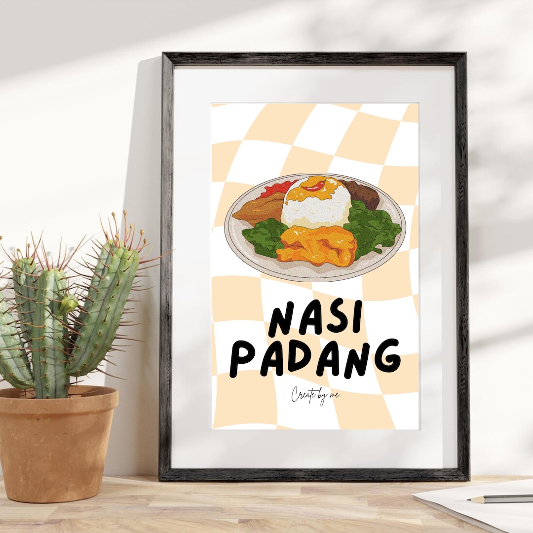 Nasi Padang Poster: National Dish Digital Art (printable) - Etsy