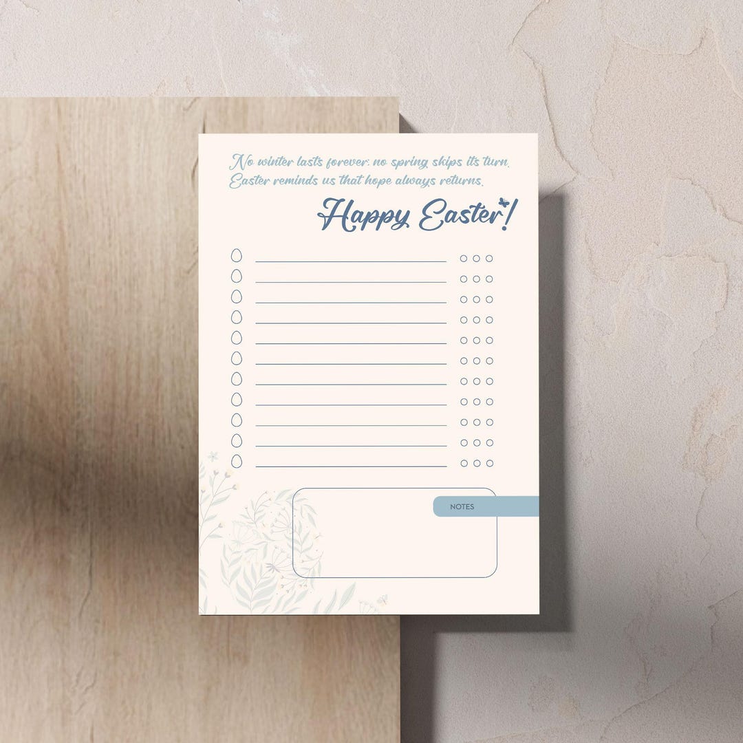 Easter Printable to Do List With Inspirational Quote Remarkable Planner ...