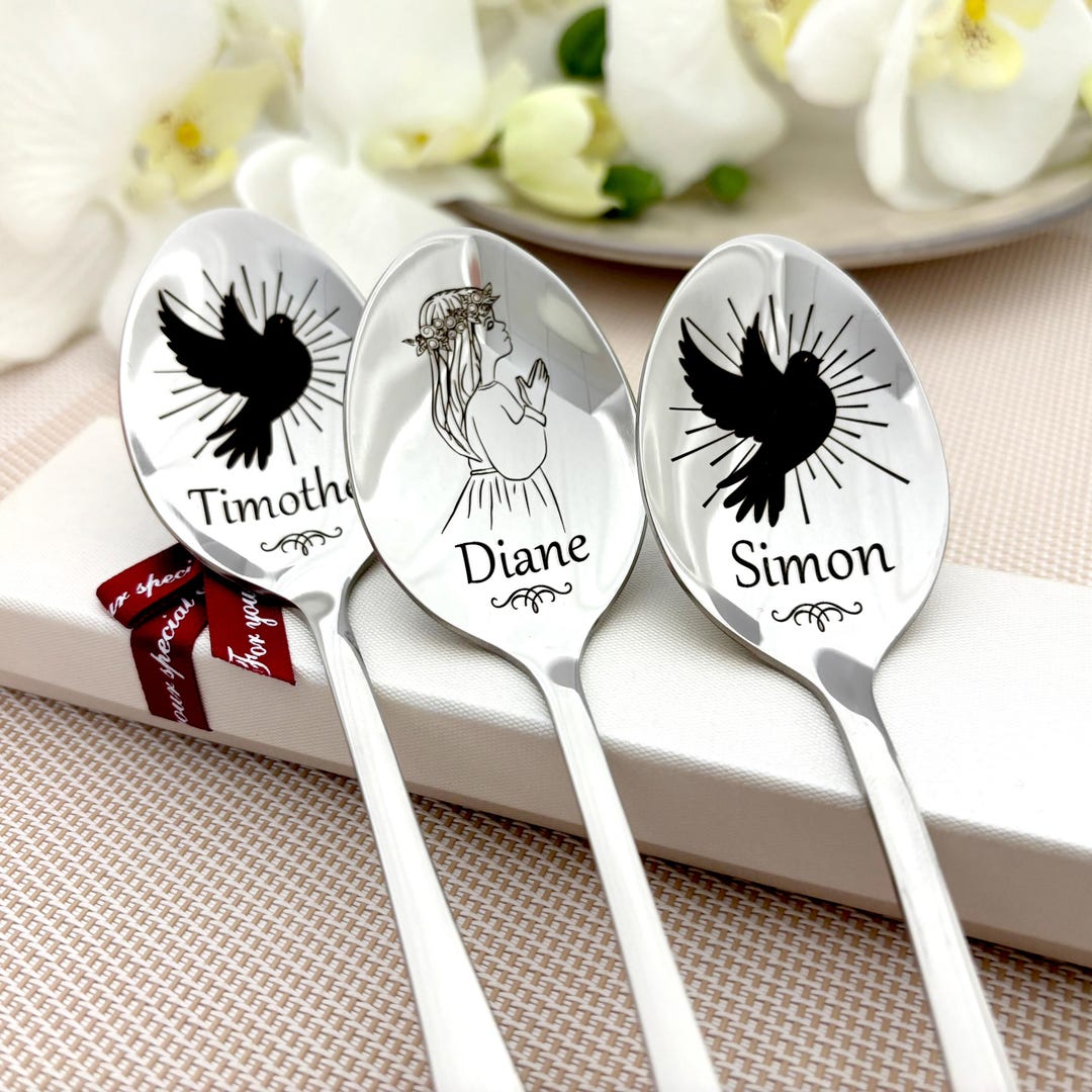 Personalized First Holy Communion Gift for Girl, Custom Engraved ...