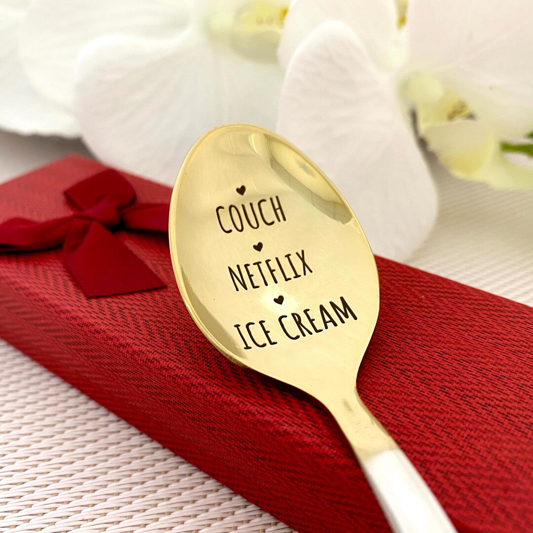 Netflix Ice Cream Spoon - Gag Room Mate Gift - Movie Fan Dessert Foodie ...