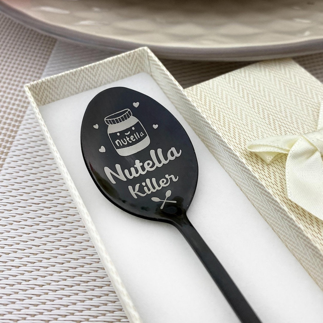 Black Nutella Killer Spoon - Dark Side Dessert Shovel - Midnight Snack ...
