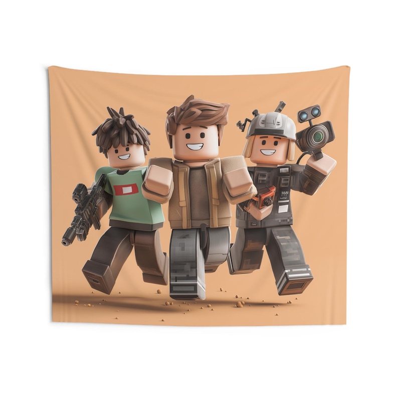Roblox Wall Tapestry: Personalized Gaming Decor for Kids & Teens - Etsy