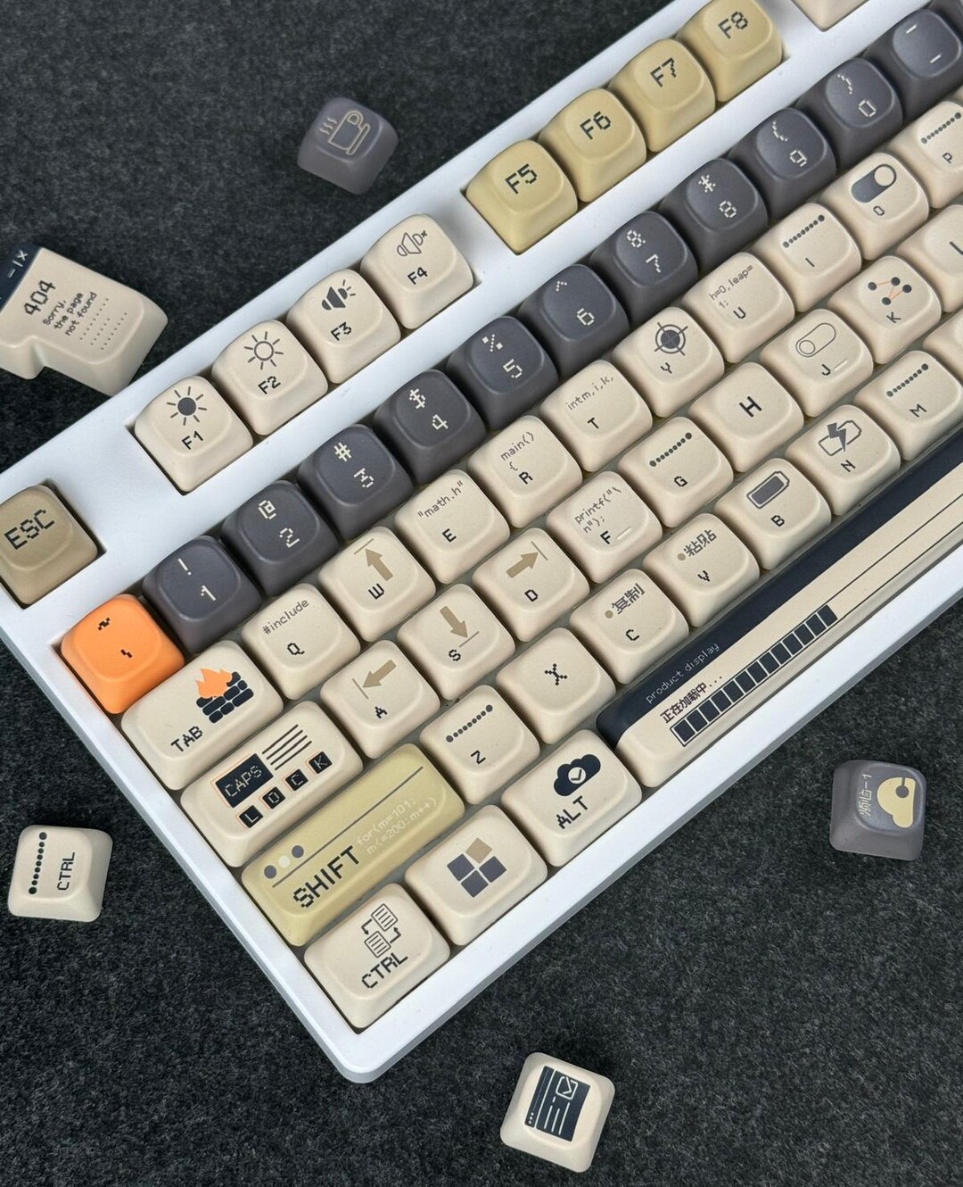 160 Keys Programmer Theme Keycap Set, Japanese Keycap Set for ...