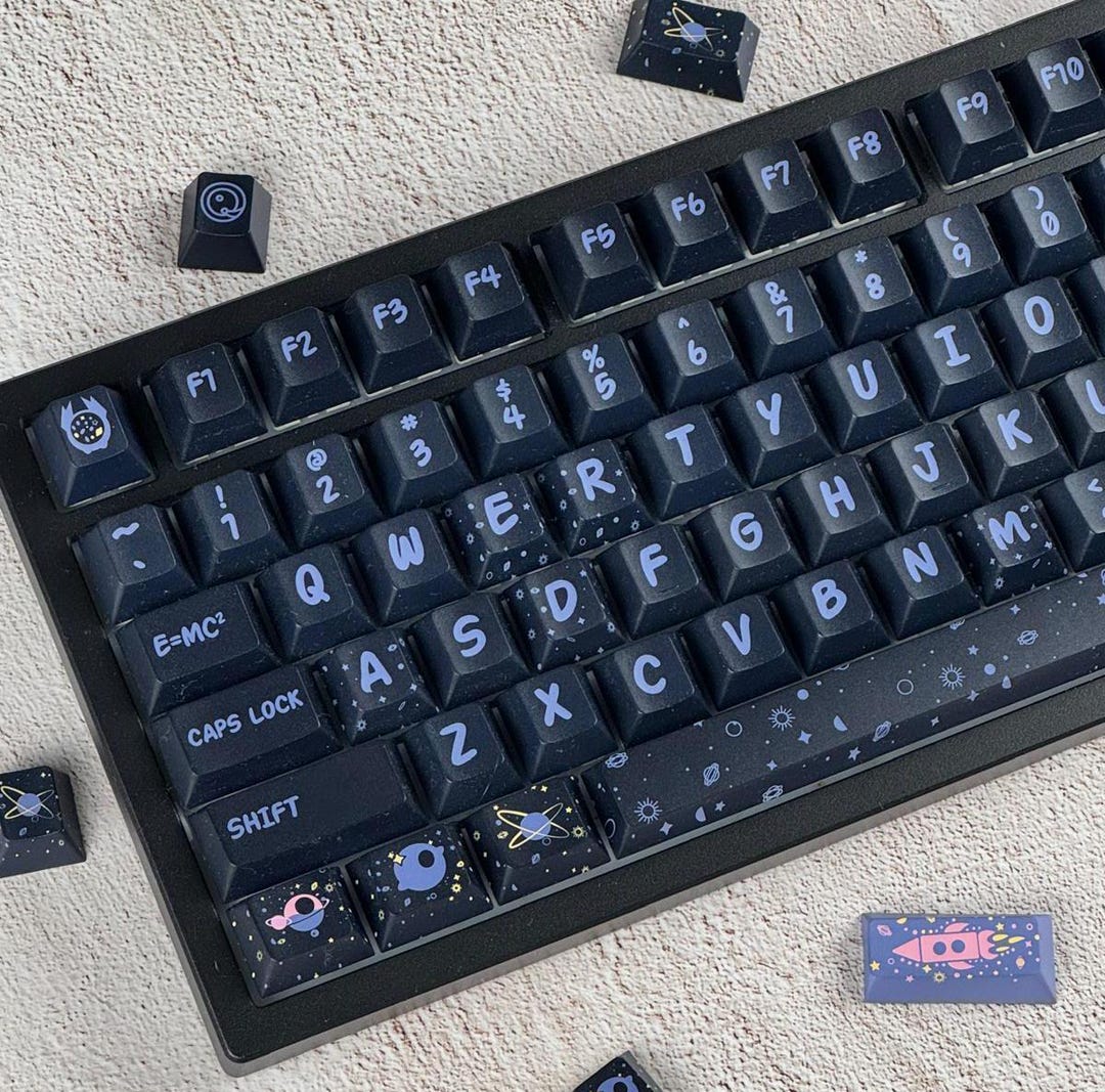 Dark Universe Keycap Set, Galaxy Outer Space Keycap Set for Mechanical ...
