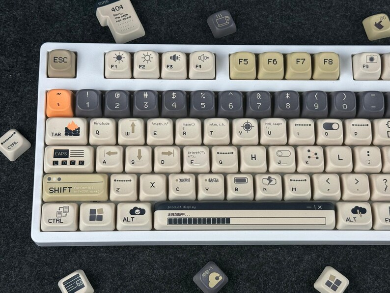 160 Keys Programmer Theme Keycap Set, Japanese Keycap Set for ...