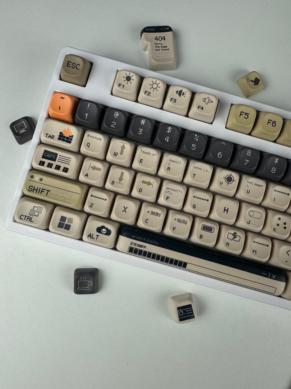 160 Keys Programmer Theme Keycap Set, Japanese Keycap Set for ...
