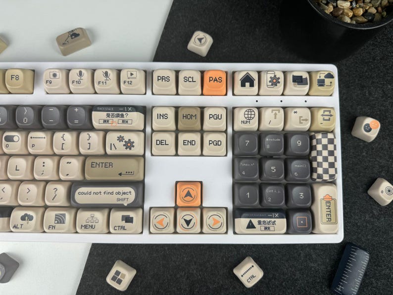 160 Keys Programmer Theme Keycap Set, Japanese Keycap Set for ...