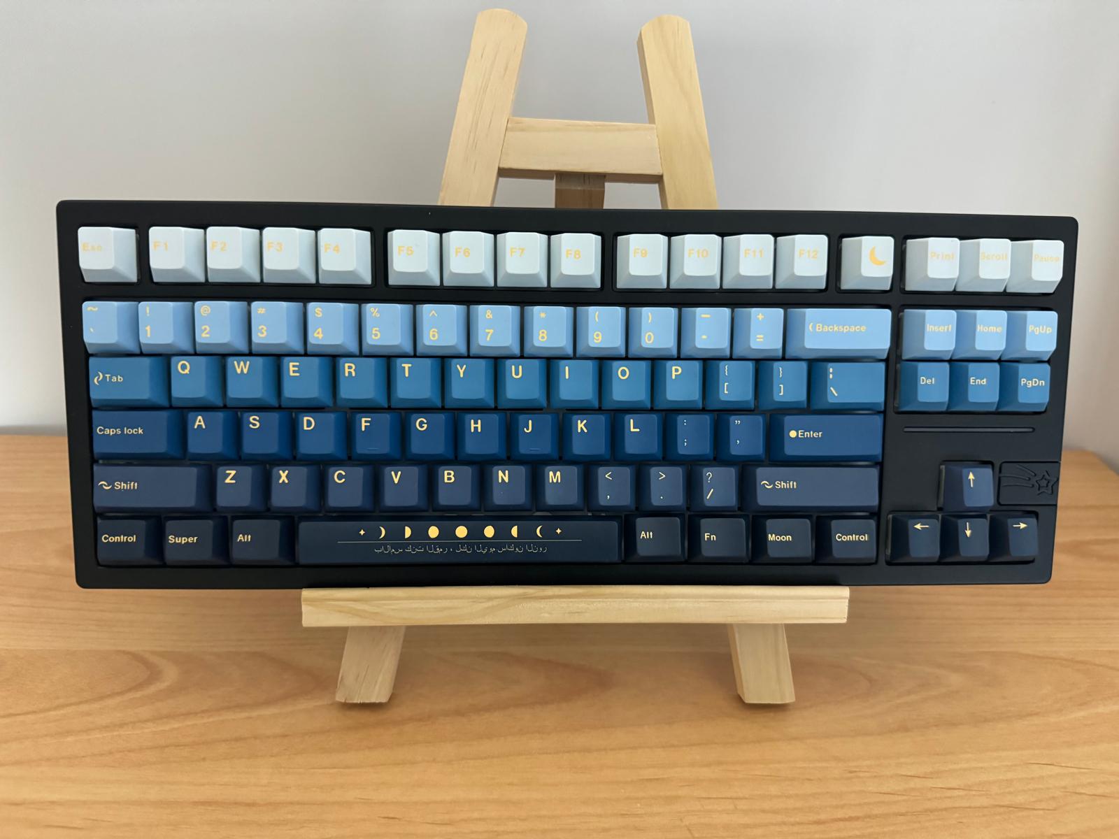 130 Keys Moon Phases Theme Keycap Set, Celestial Moon Keycap Set for ...