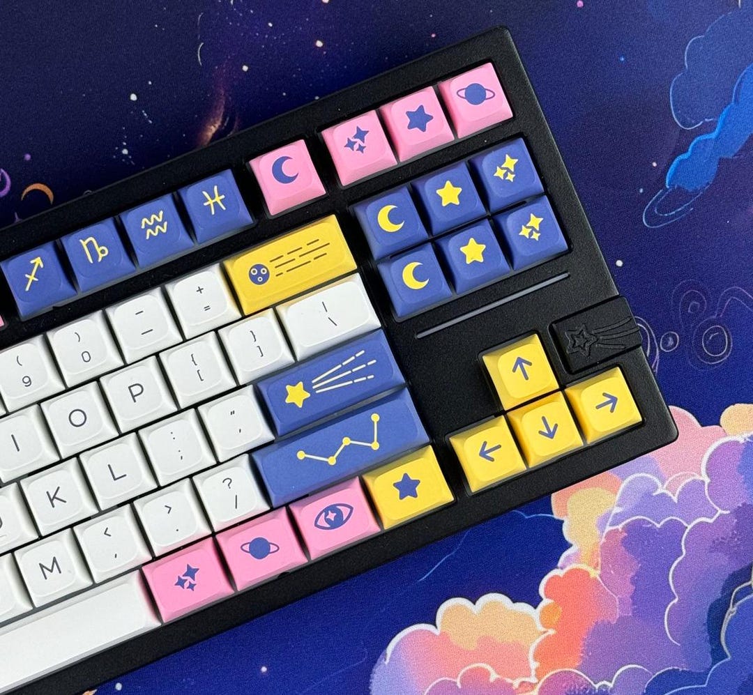 Zodiac Sign Theme Keycaps, Astrology Keycap Set for Mechanical Keyboard ...