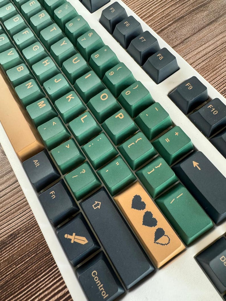 Green Nature Theme Keycap Set, Dark Green Forest Keycap Set for ...