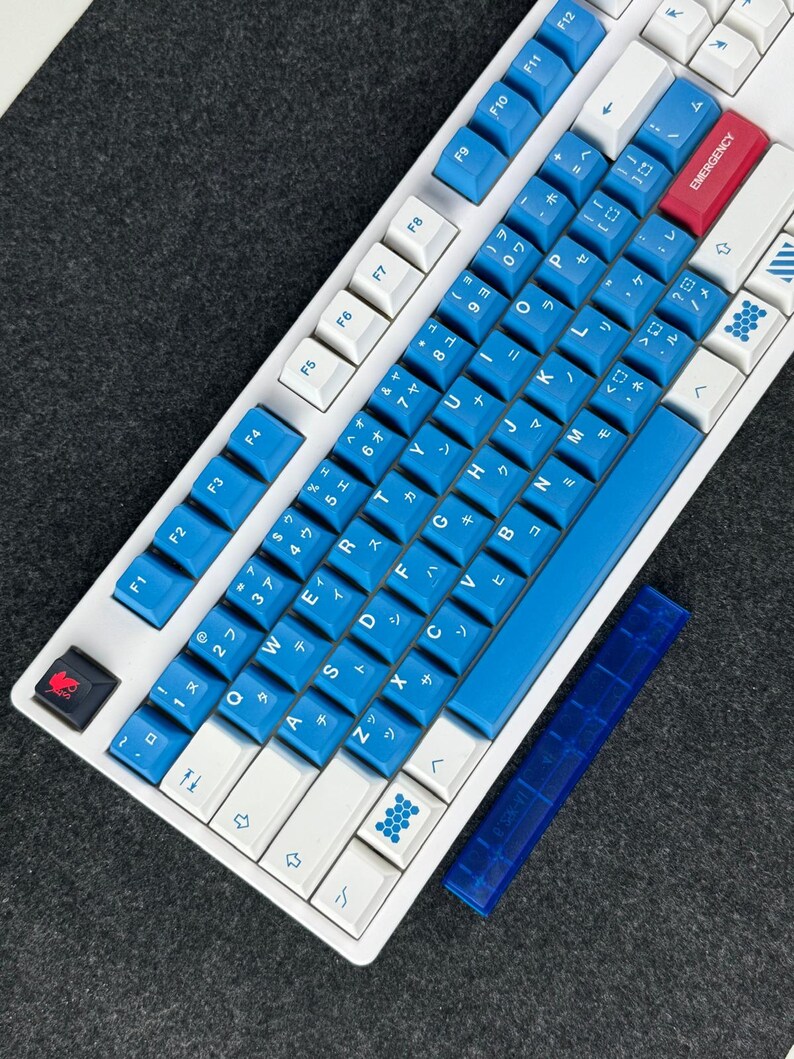 Eva Unit 00 Mecha Robot Theme Keycap Set, Japanese Anime Keycap Set for ...