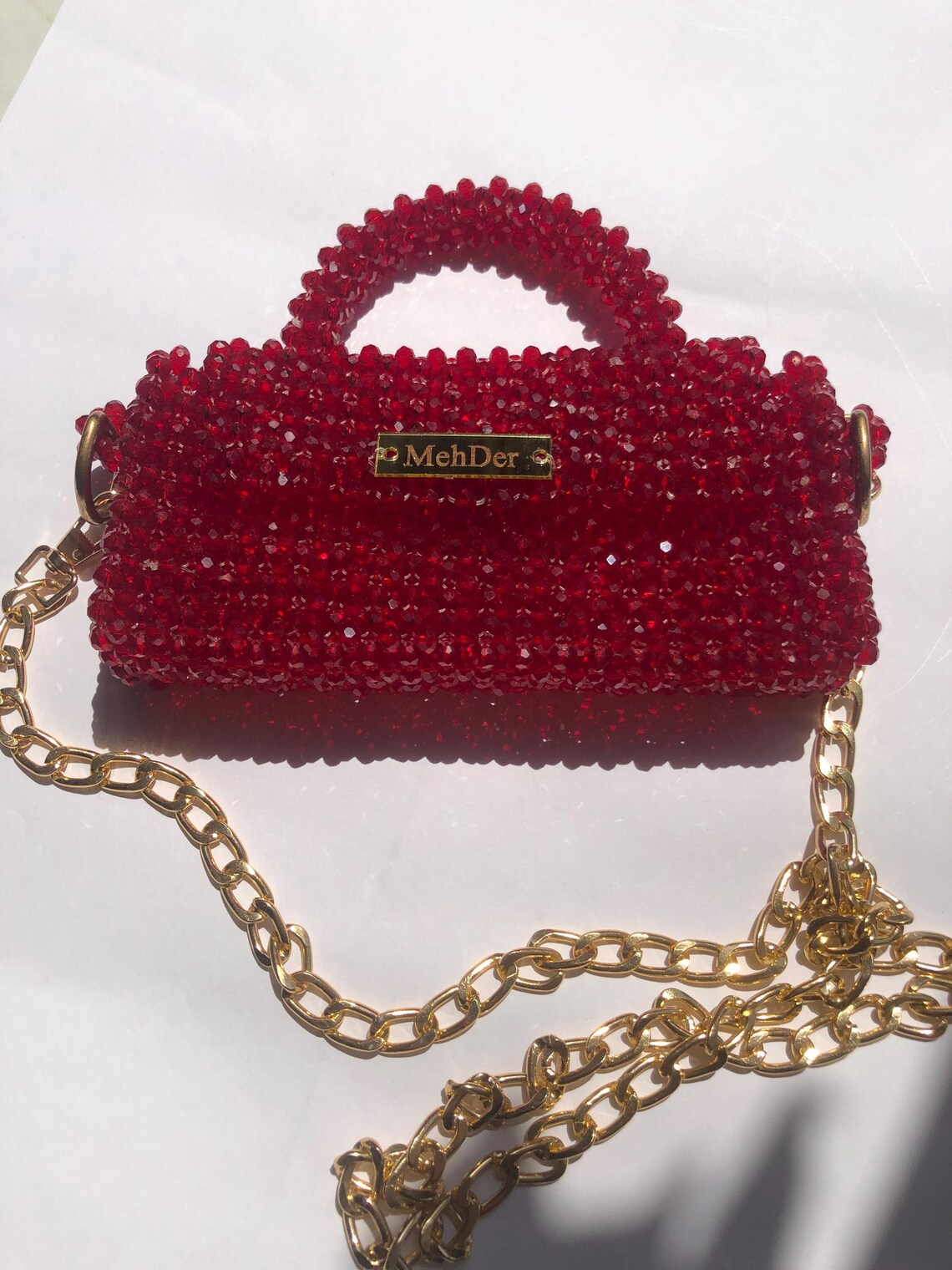 Crystal Bag, Maroon Crystal Bag, Maroon Bag, Evening Bag, Crystal Bag ...