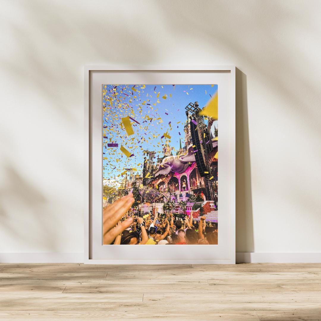 Tomorrowland Mainstage Print | Music Festival Wall Art | EDM Rave ...