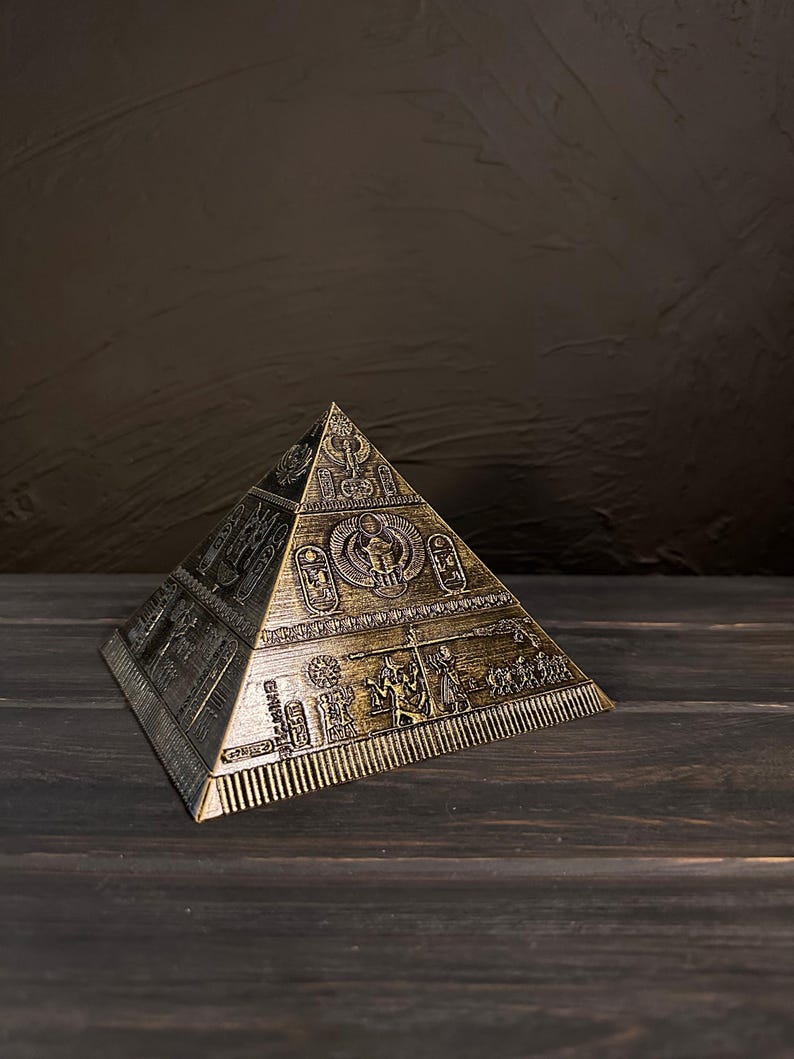 Egyptian Pyramid Stash Box, Hidden Storage Decor, Ancient Egypt Puzzle ...