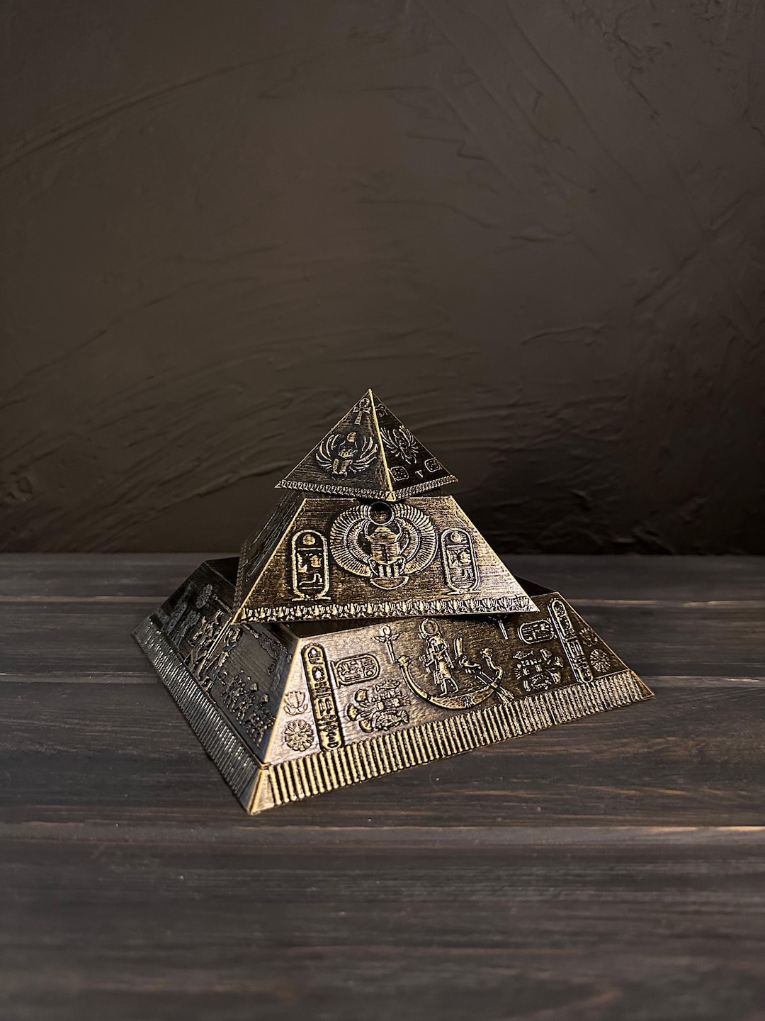 Egyptian Pyramid Stash Box, Hidden Storage Decor, Ancient Egypt Puzzle ...