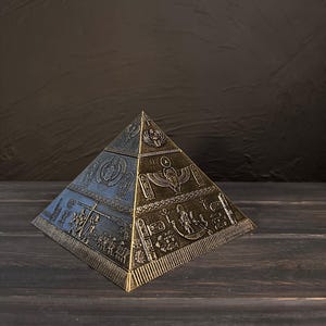 Egyptian Pyramid Stash Box, Hidden Storage Decor, Ancient Egypt Puzzle ...
