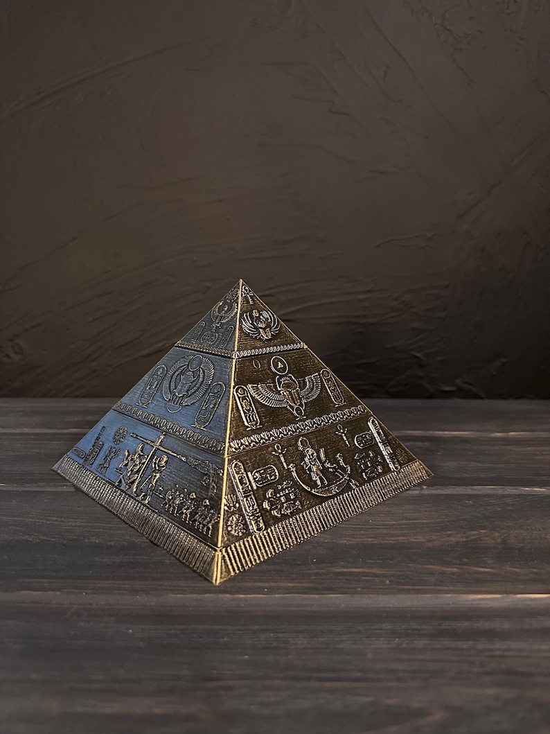 Egyptian Pyramid Stash Box, Hidden Storage Decor, Ancient Egypt Puzzle ...