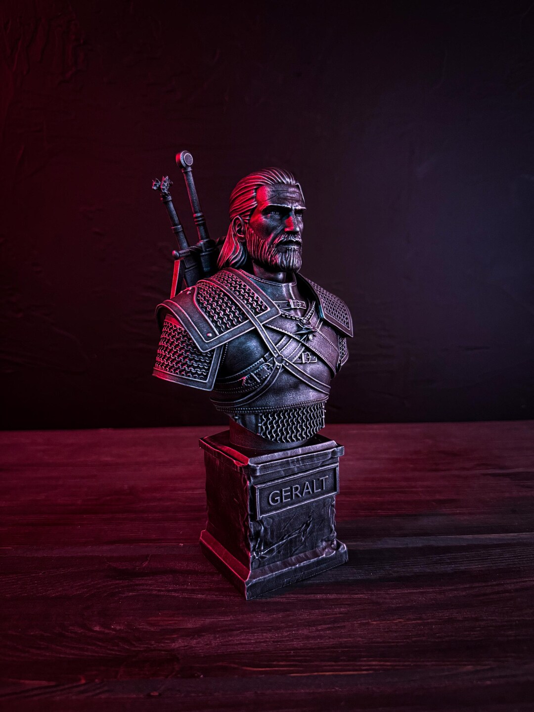 The Witcher 3 | Geralt of Rivia Bust | 3D Printed Witcher Statue | the ...